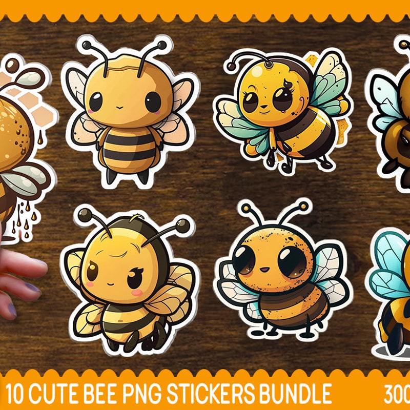 Bee Sticker - Etsy
