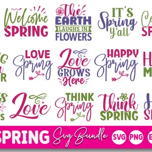 Spring SVG Bundle, Spring T Shirt Svg Bundle, It's Spring Y'all Svg ...