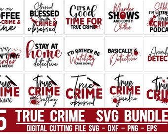 True Crime Sublimation Bundle, True Crime Bundle, Mystery Png, Crime ...