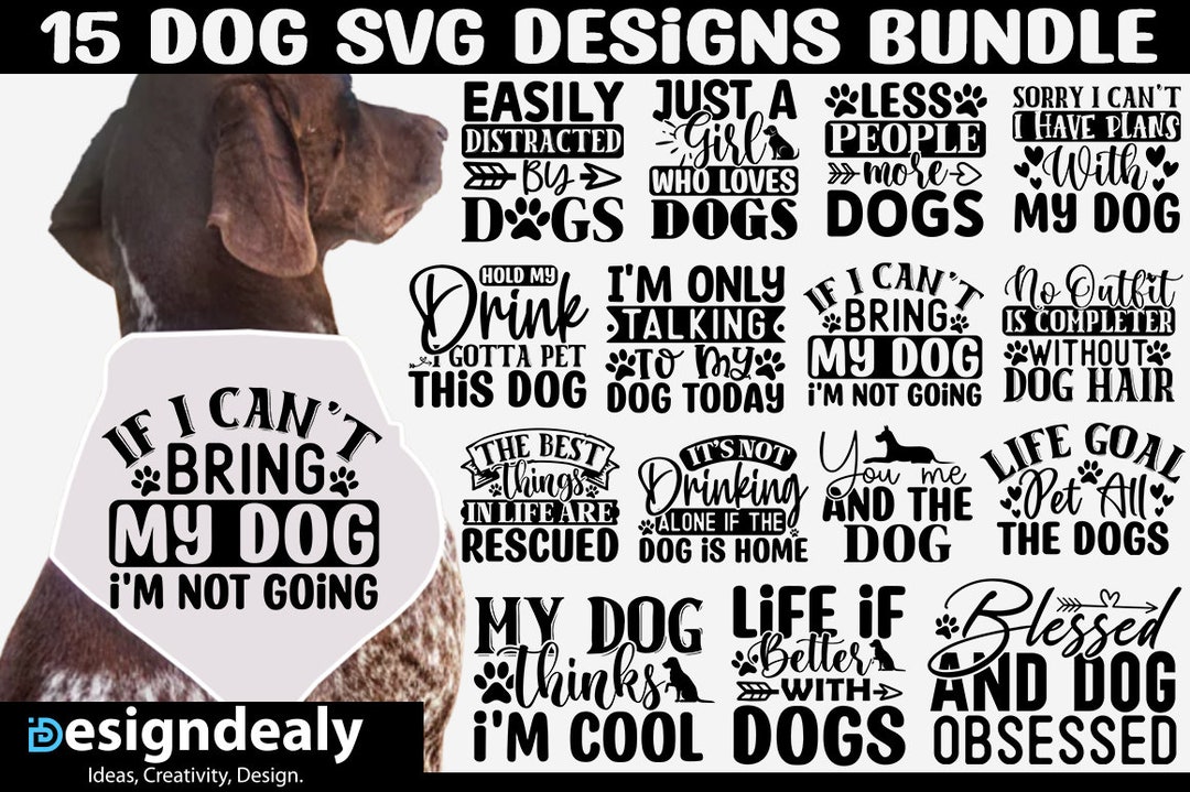 Dog Svg Bundle, Dog Cut Files, Dog Mom Svg, Dog Lover Svg,dog Quote Svg ...