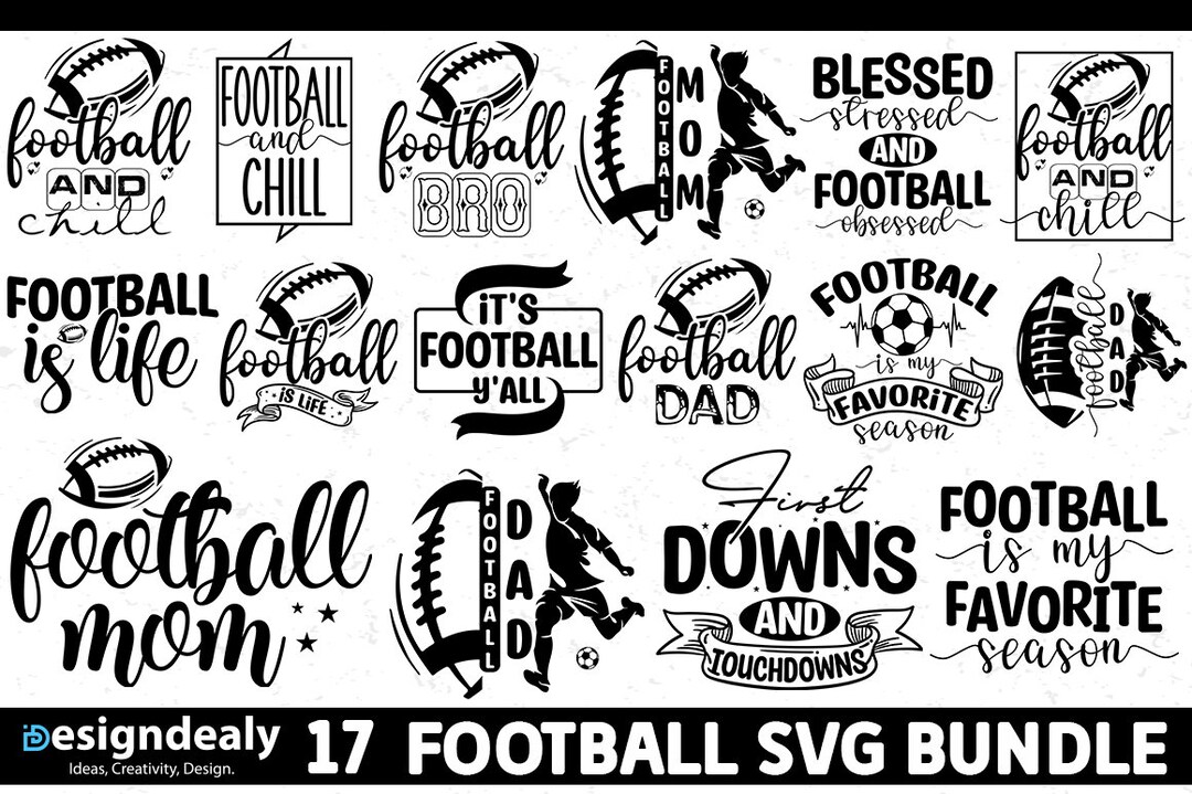 Football SVG Bundle, Football Png Bundle, Soccer Svg Cut Files Cricut ...