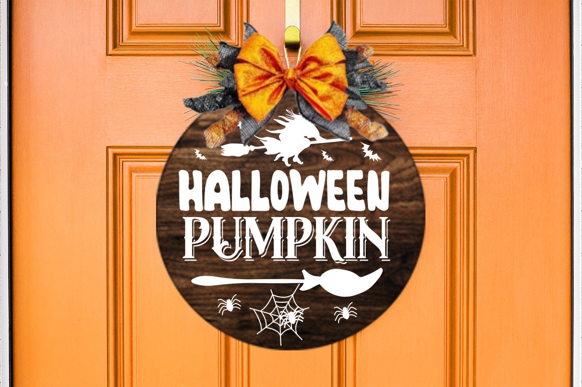 Halloween Round Signs Bundle, Happy Halloween Sign Bundle, the Boo Crew ...