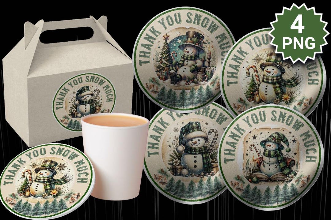 Christmas Thank You Stickers, Printable Christmas Small Business ...