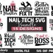 Nail Tech Svg Bundle, Nail Tech Png Svg, Nail Tech Shirt Svg, Nail Tech ...