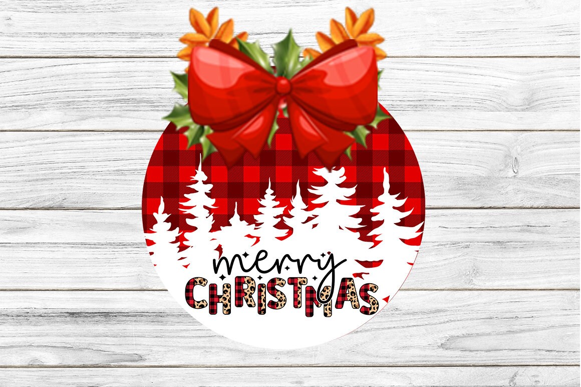 Christmas Round Sign Bundle, Merry Christmas Round Sign, Christmas Sign ...