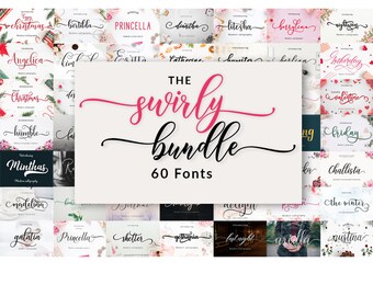 20 FONTS Handwriting Font Bundle Vol. 3, Font Bundle for Cricut ...