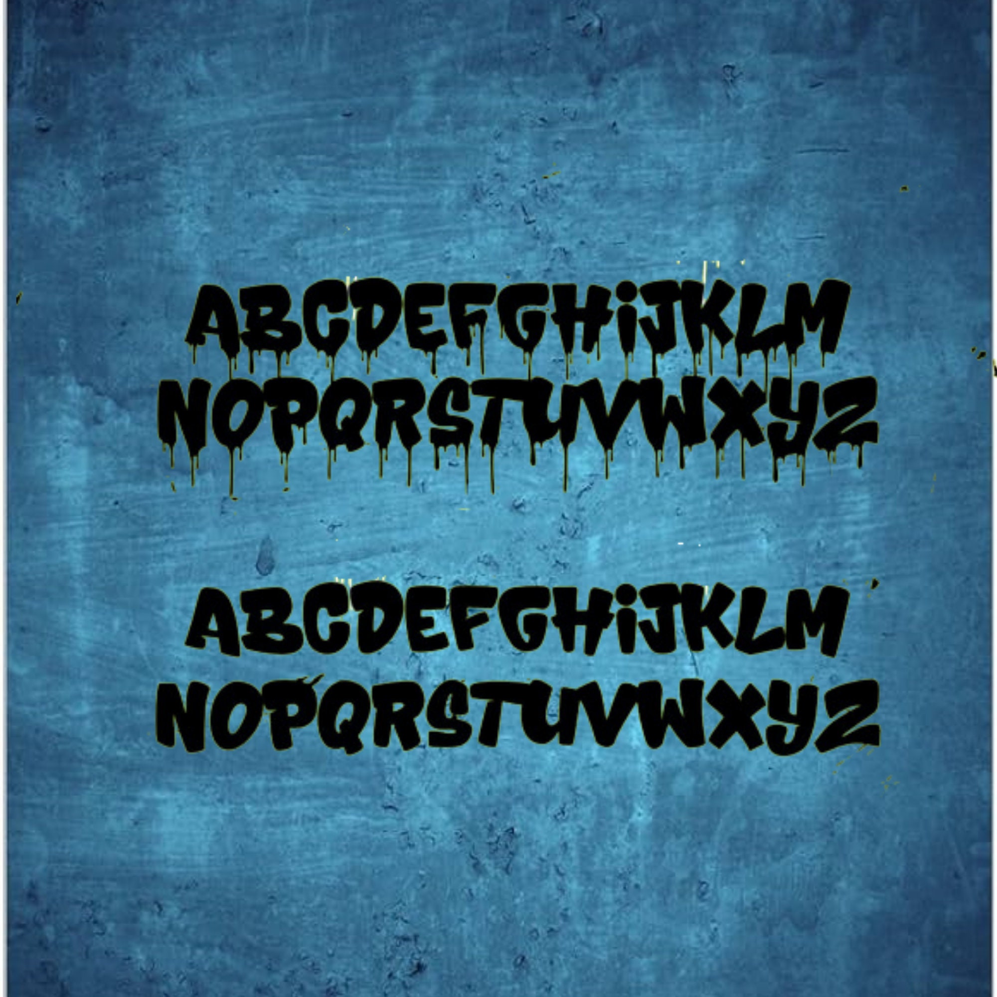 Dripping Font Graffiti, Display Font, Graffiti Font, Procreate Font ...
