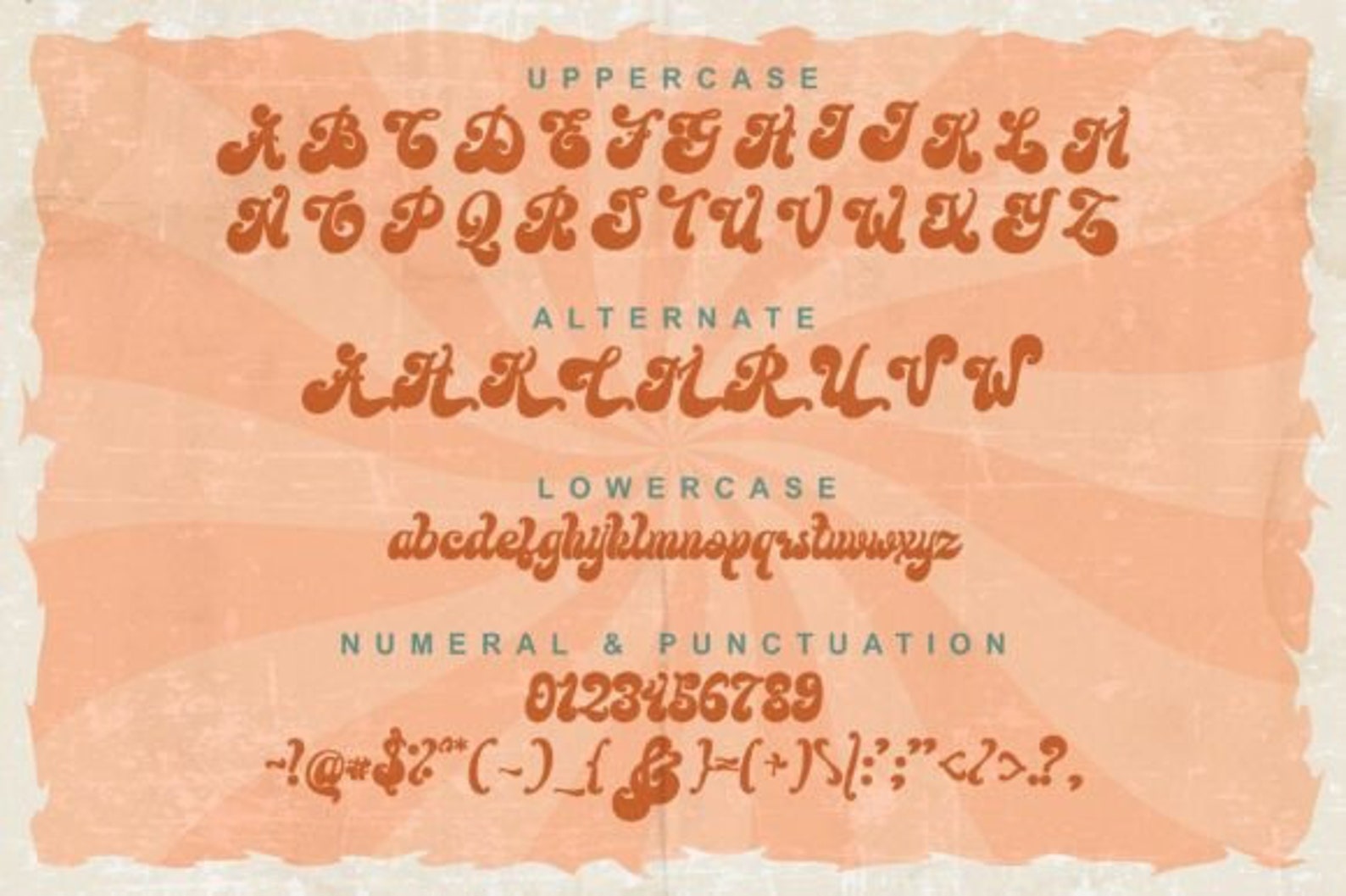 Retro Font Bundle Vintage Font Cricut Font Groovy Font Nostalgic