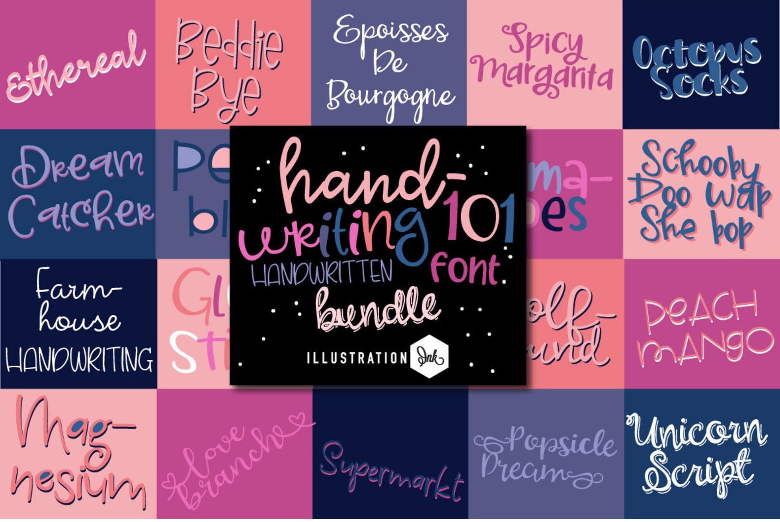 FONTS Handwriting Font Bundle Vol. 2, Font Bundle for Cricut ...