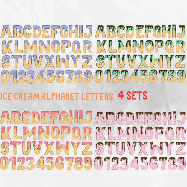 Ice Cream Letters - Etsy
