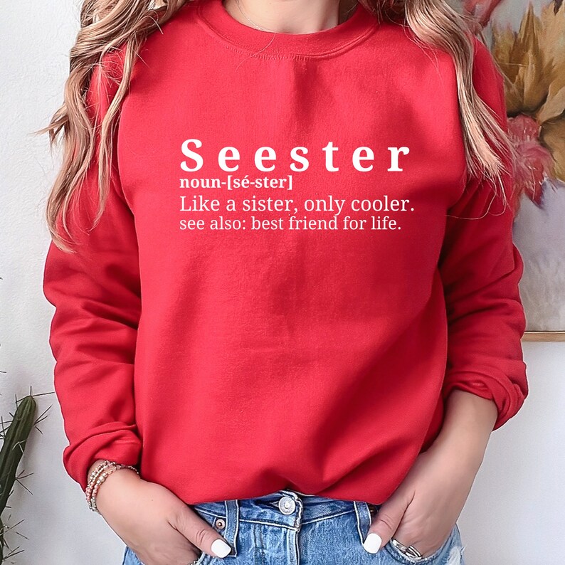 Seester Noun Shirt, Seester Definition T-shirt, Gift for Sister, Best ...
