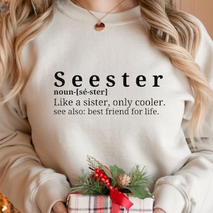 Seester Noun Shirt, Seester Definition T-shirt, Gift for Sister, Best ...