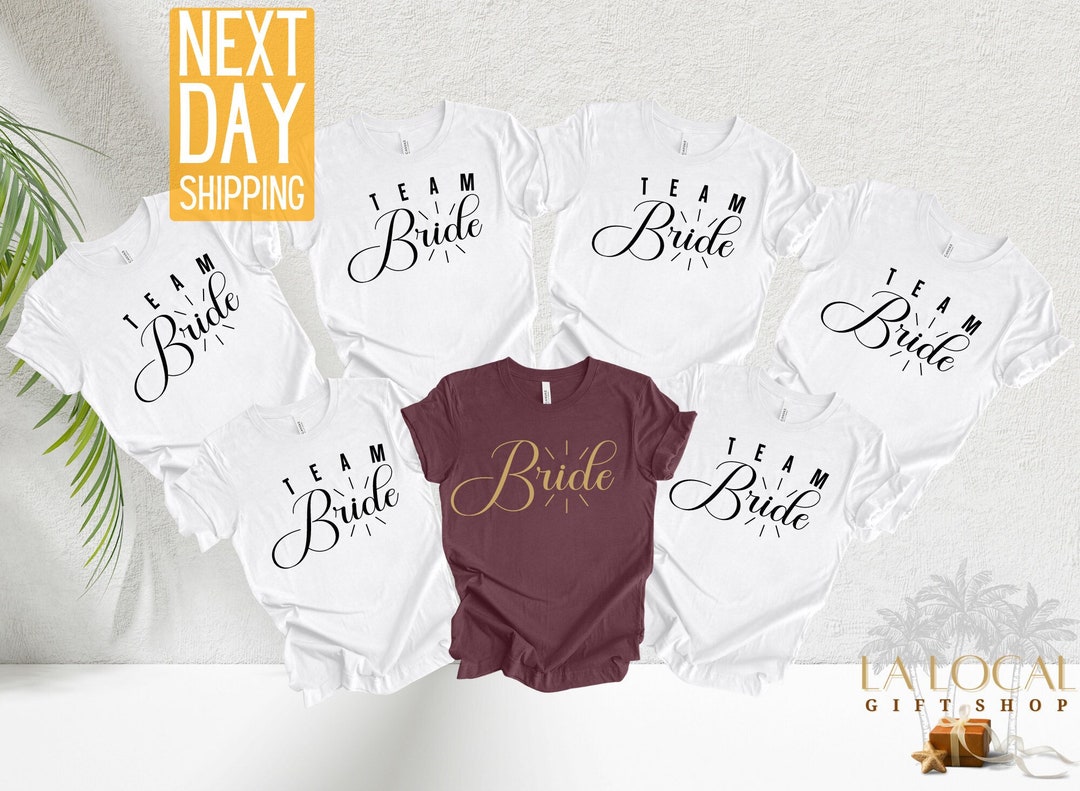 Team Bride Shirt, Bachelorette Party Shirts, Bride Shirt, Wedding Shirt ...