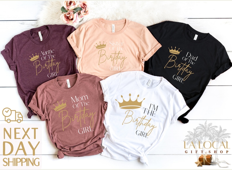 Birthday Girl Family Matching Shirts: Birthday Squad - Etsy