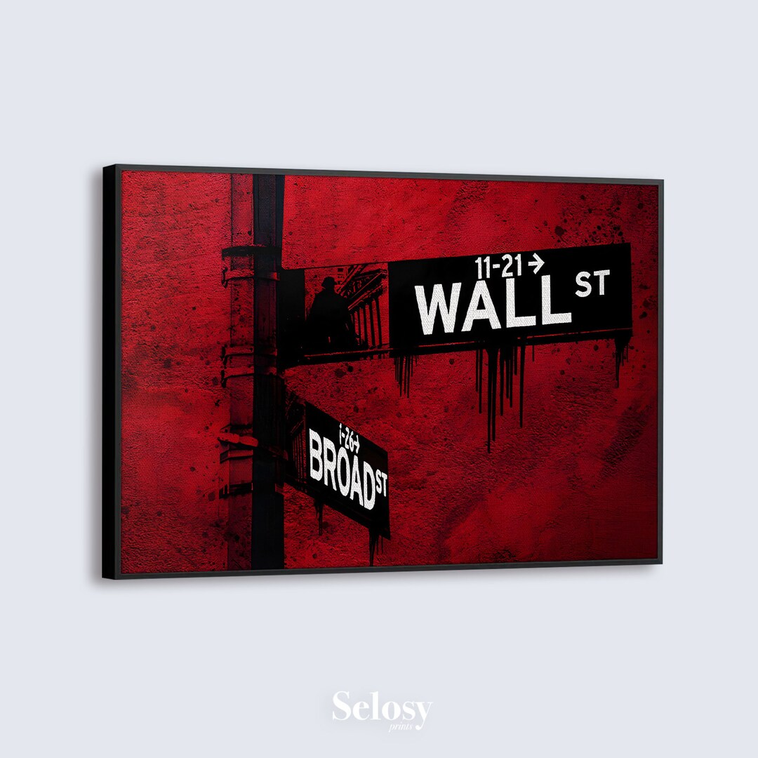 Wall Street Finance Art Stock Market Wall Art Wall Decor the - Etsy