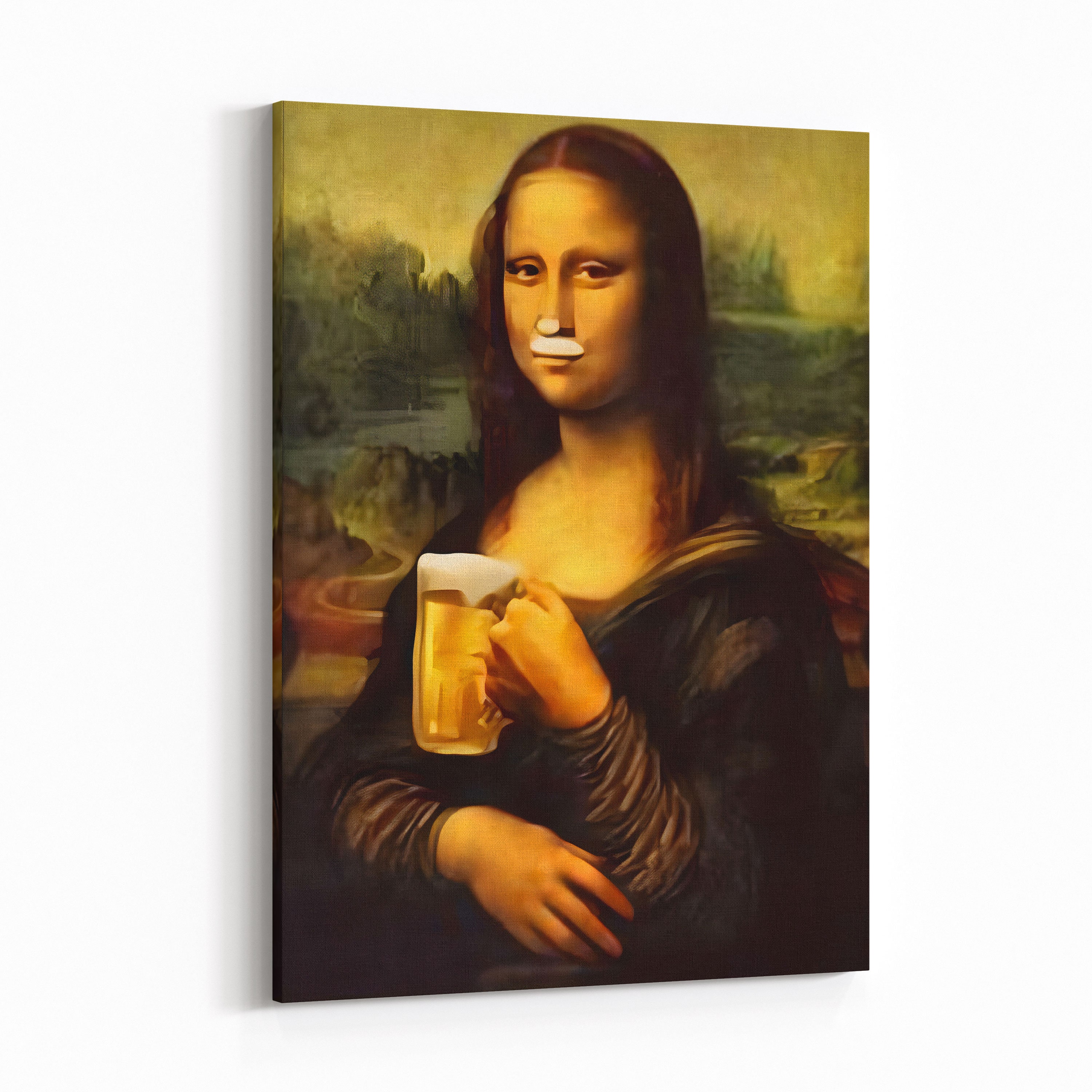 Mona Lisa Painting Meme Painting Mona Lisa Parody Meme Gifts Mona Lisa ...