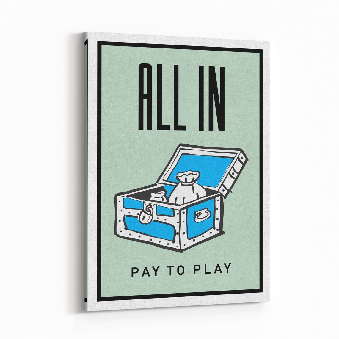 Alec Monopoly Canvas Monopoly Set Goals and Go New Monopoly Art ...