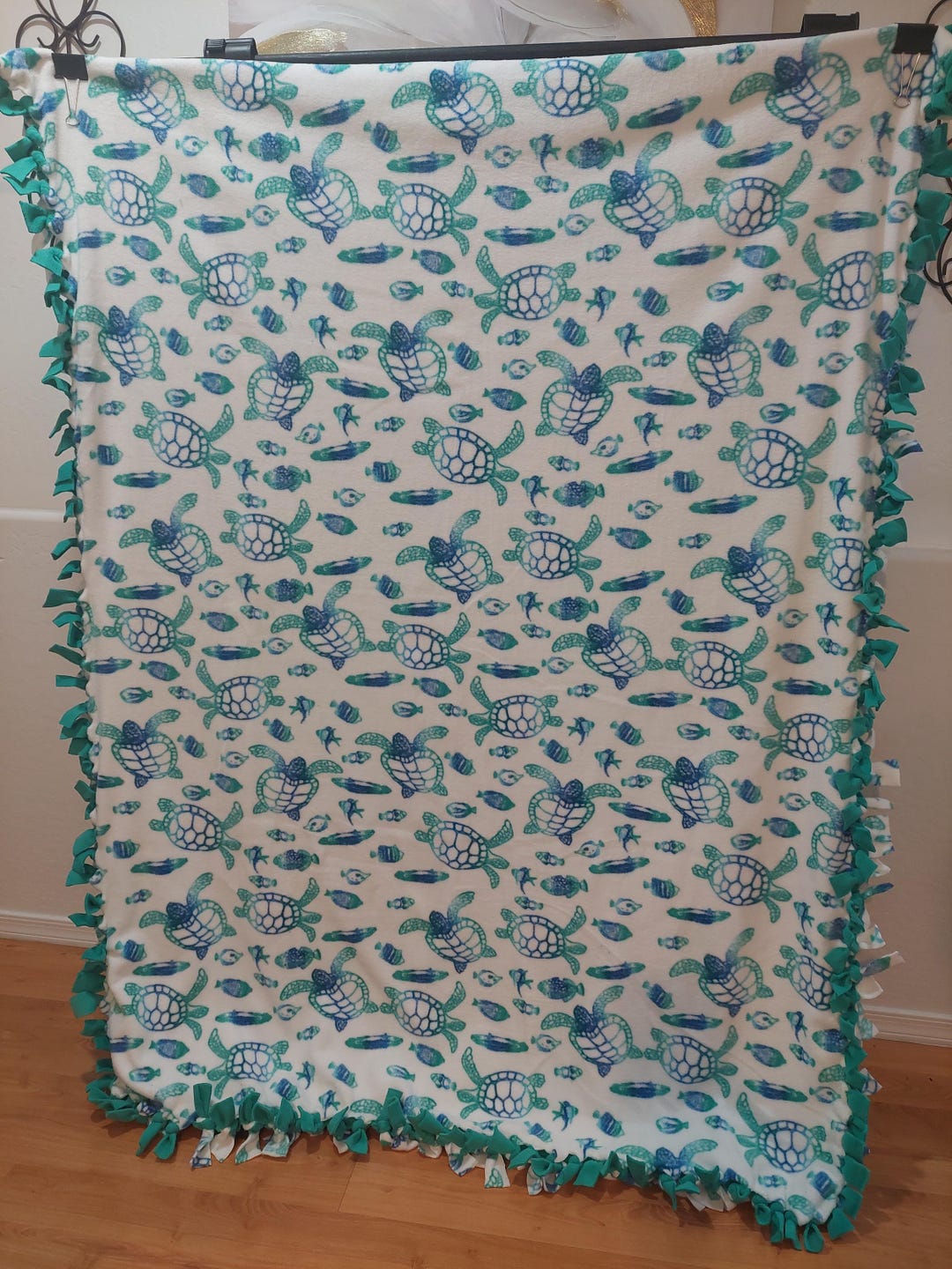 Sea Turtle Double-sided Heavy Fleece Throw Blanket #23 (48in W X 65in L ...