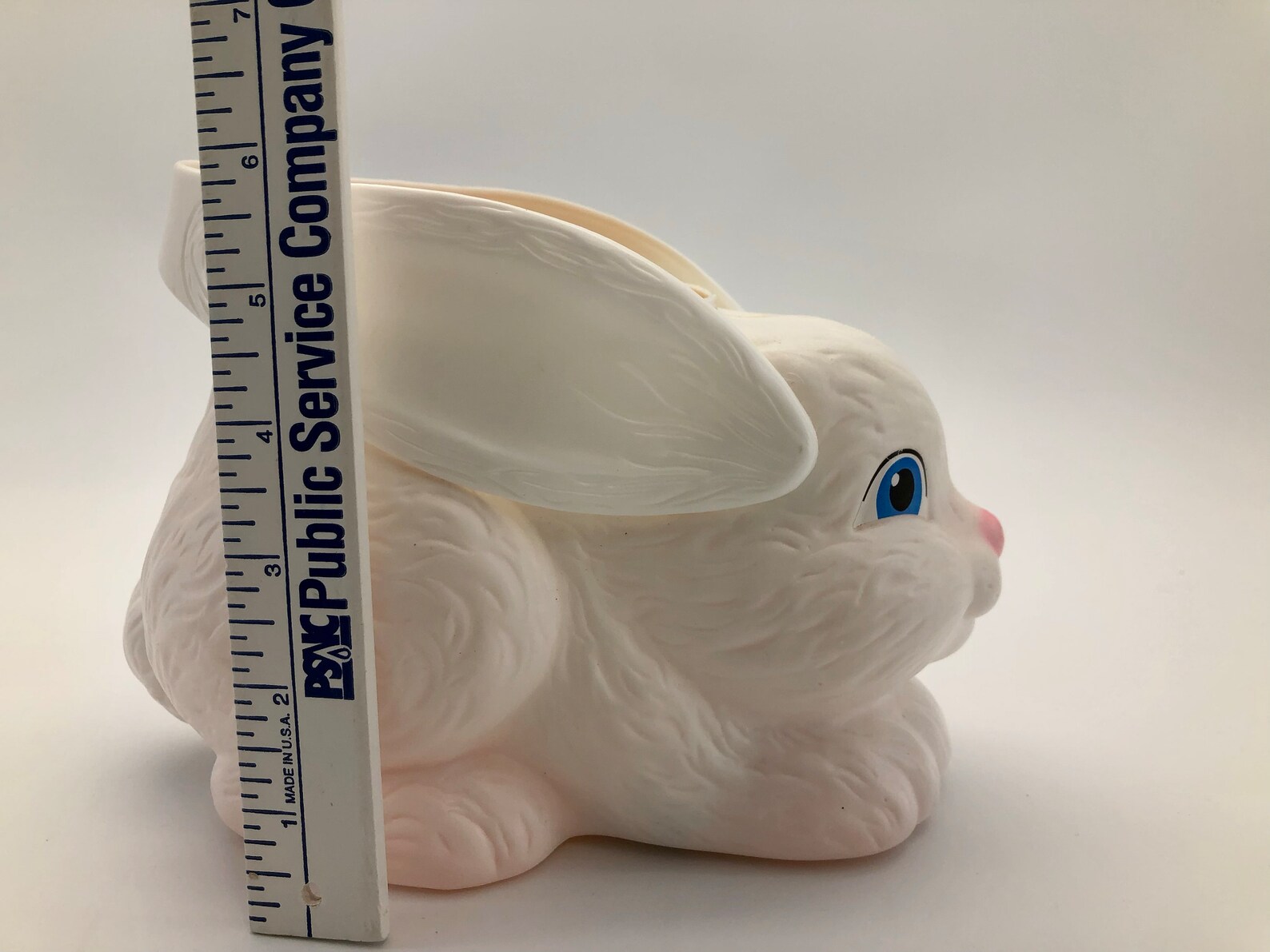 Vtg. Empire Blow Mold Bunny Rabbit Basket Plastic Easter W/fillable ...