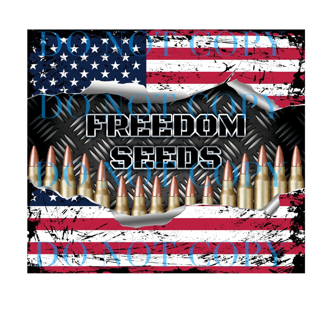 PNG Freedom Seeds Tumbler Wrap Digital Download - Etsy