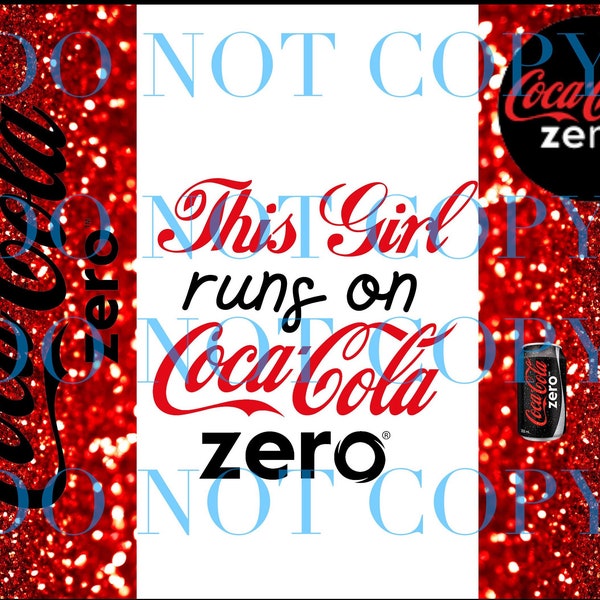 Coke Zero Tumbler Wrap - Etsy
