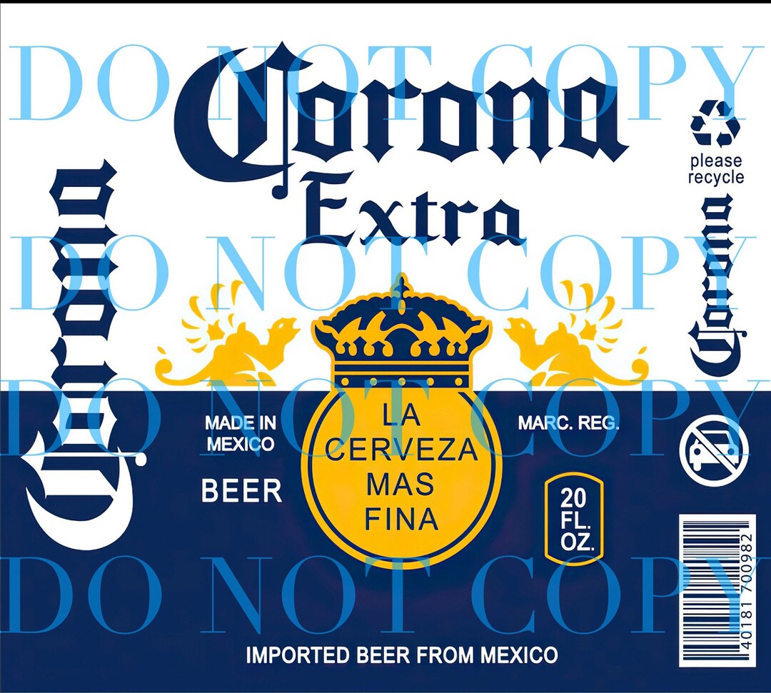 PNG Corona Sublimation Tumbler Wrap. Digital Download - Etsy