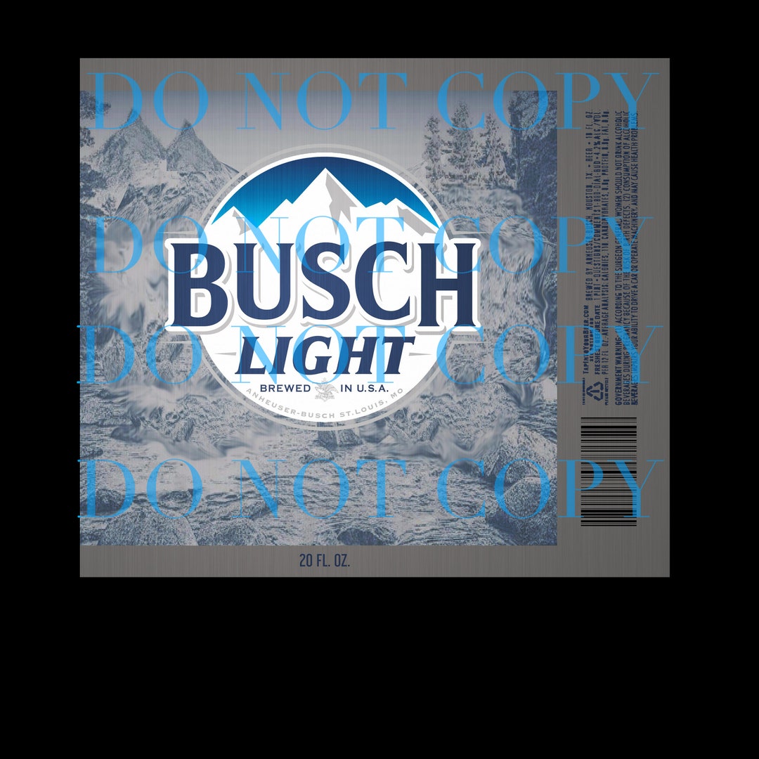 PNG Busch Light Tumbler Wrap. Digital Download - Etsy