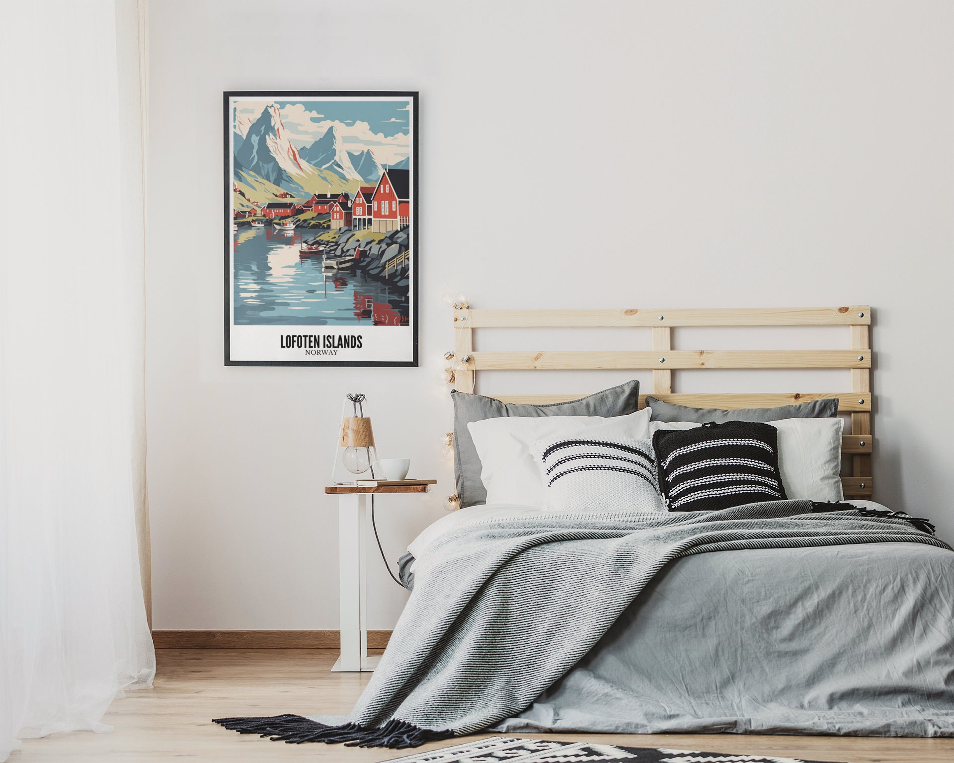 Lofoten Islands Retro Posters Wall Art, Art Print, Digital Download ...
