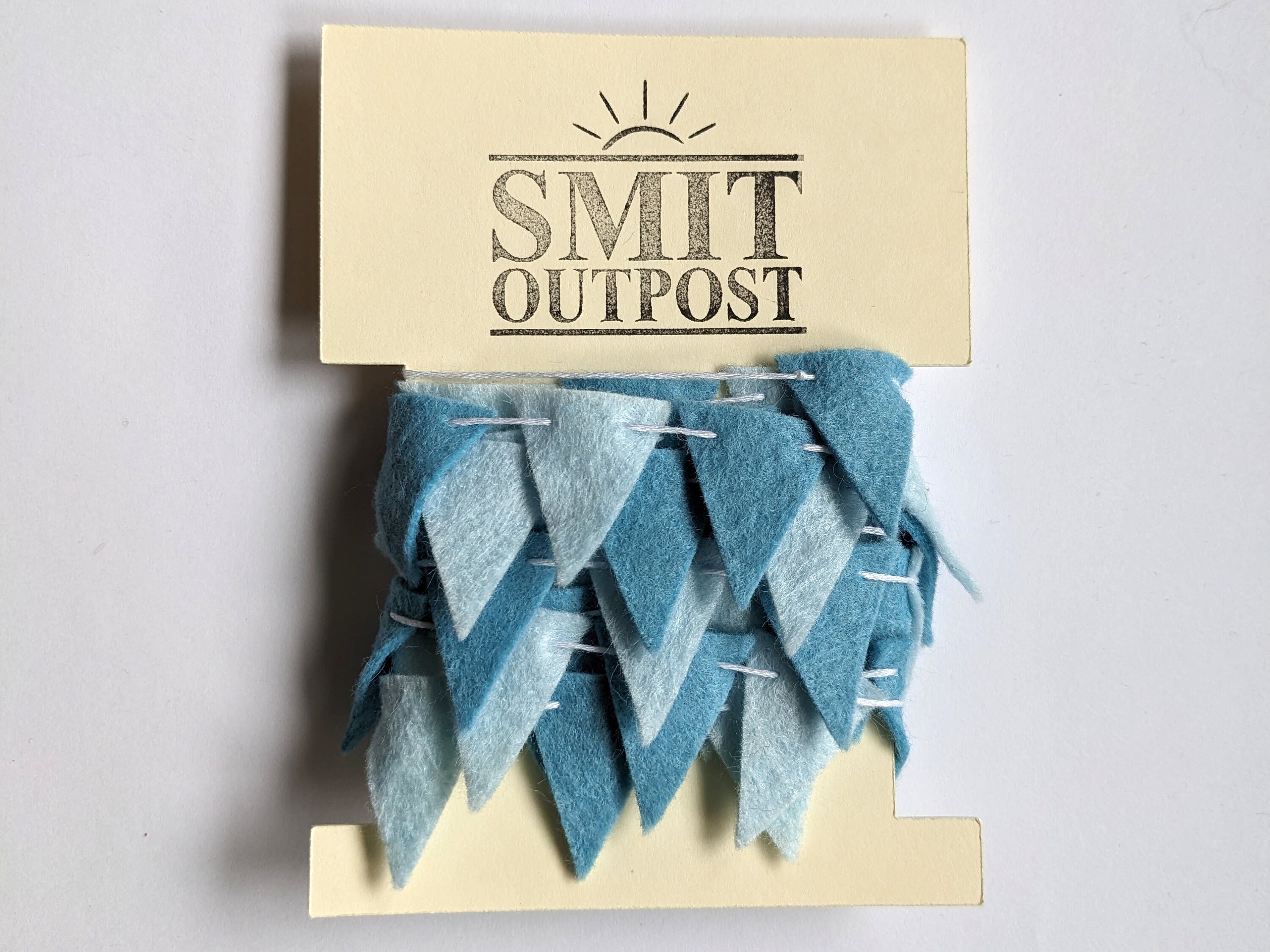 Mini Triangle Flag Banner - Saltwater and Icicle - Winter Flag Banner ...