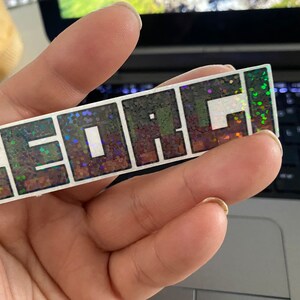 PERSONALISED NAME STICKERS - 12 Stickers Bundle/ Large Sticker ...