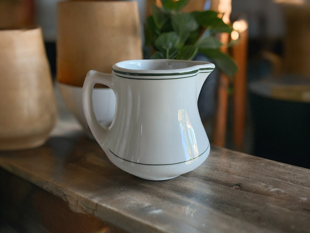 Vintage Restaurant Ware Creamer, White Ironstone, Wellsville China ...