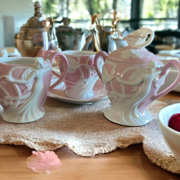 Pink Tea Set - Etsy