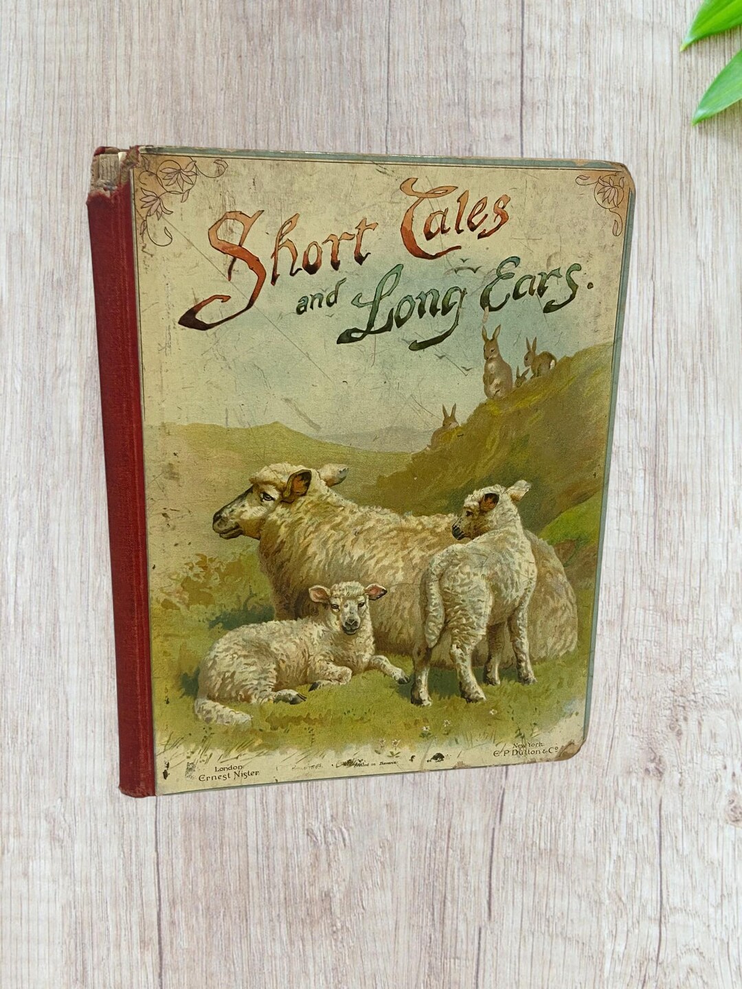 Antique 1896 Children's Book, Short Tales and Long Ears, Bavaria Print ...