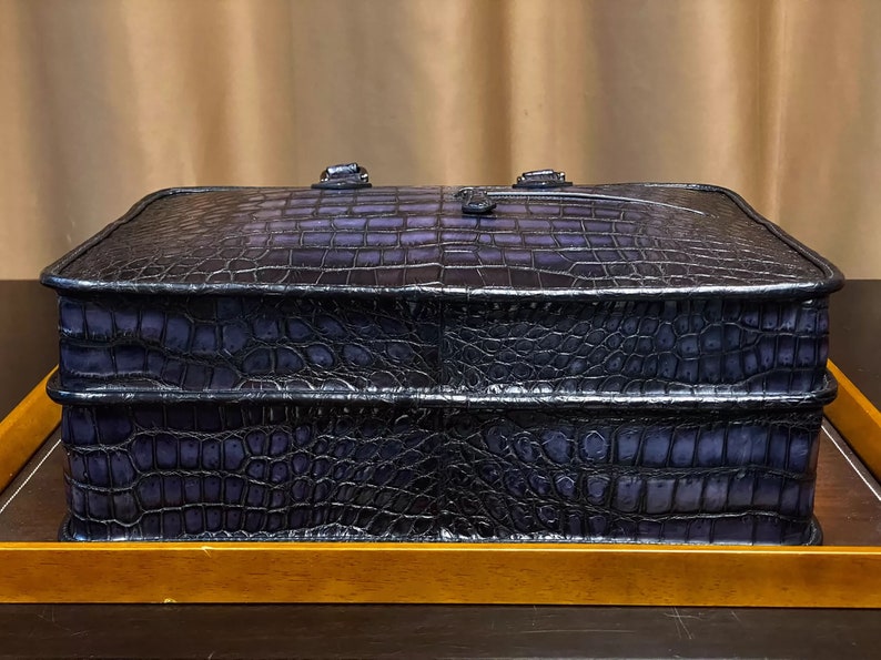 Fashionable and Minimalist Personal Tailor Briefcase Alligator Hand ...