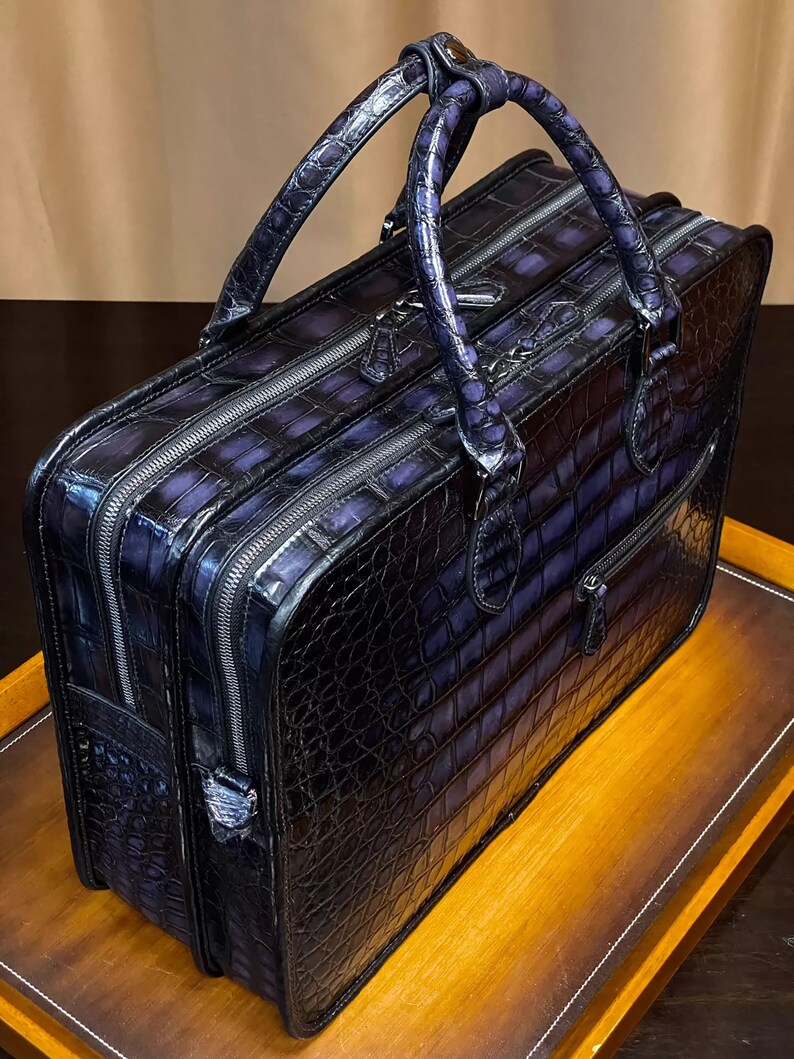 Fashionable and Minimalist Personal Tailor Briefcase Alligator Hand ...