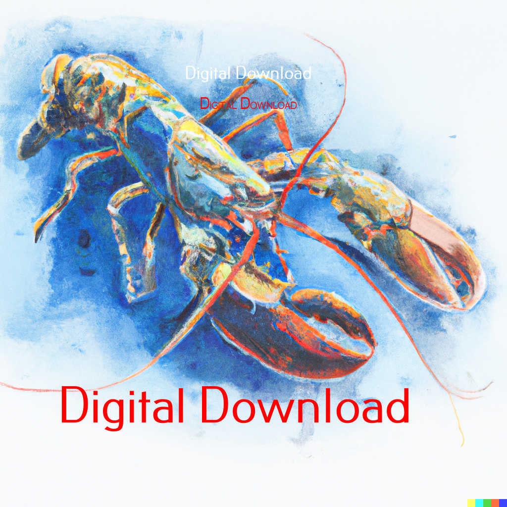 Lobster Drawings Digital Download Printable Art, Printable Decoupage ...