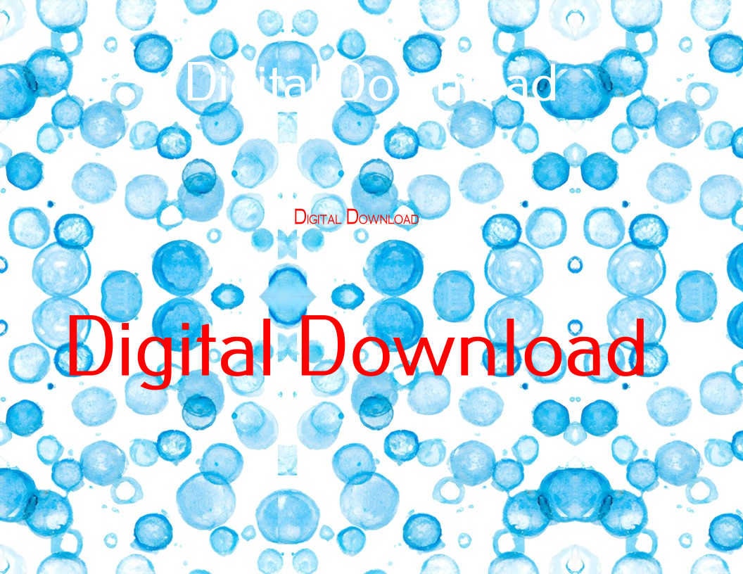 Watercolor Decoupage Turtles and Bubbles Drawings - High Quality ...