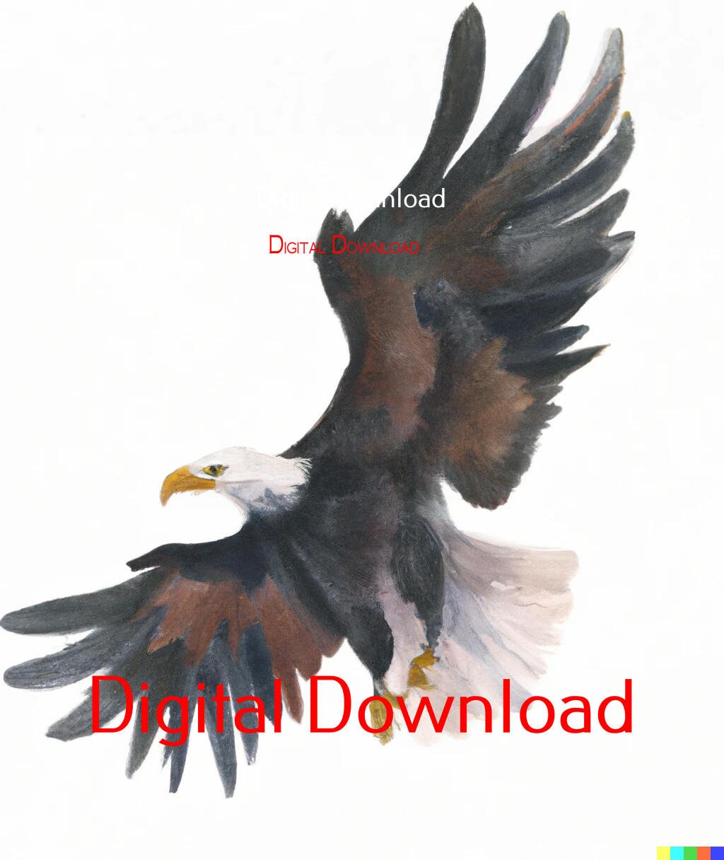 Watercolor Eagle Drawings - High Quality Digital Download - Etsy