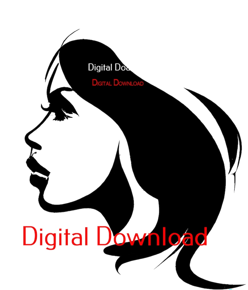 Silhouette Faces -high Quality Digital Download - Etsy