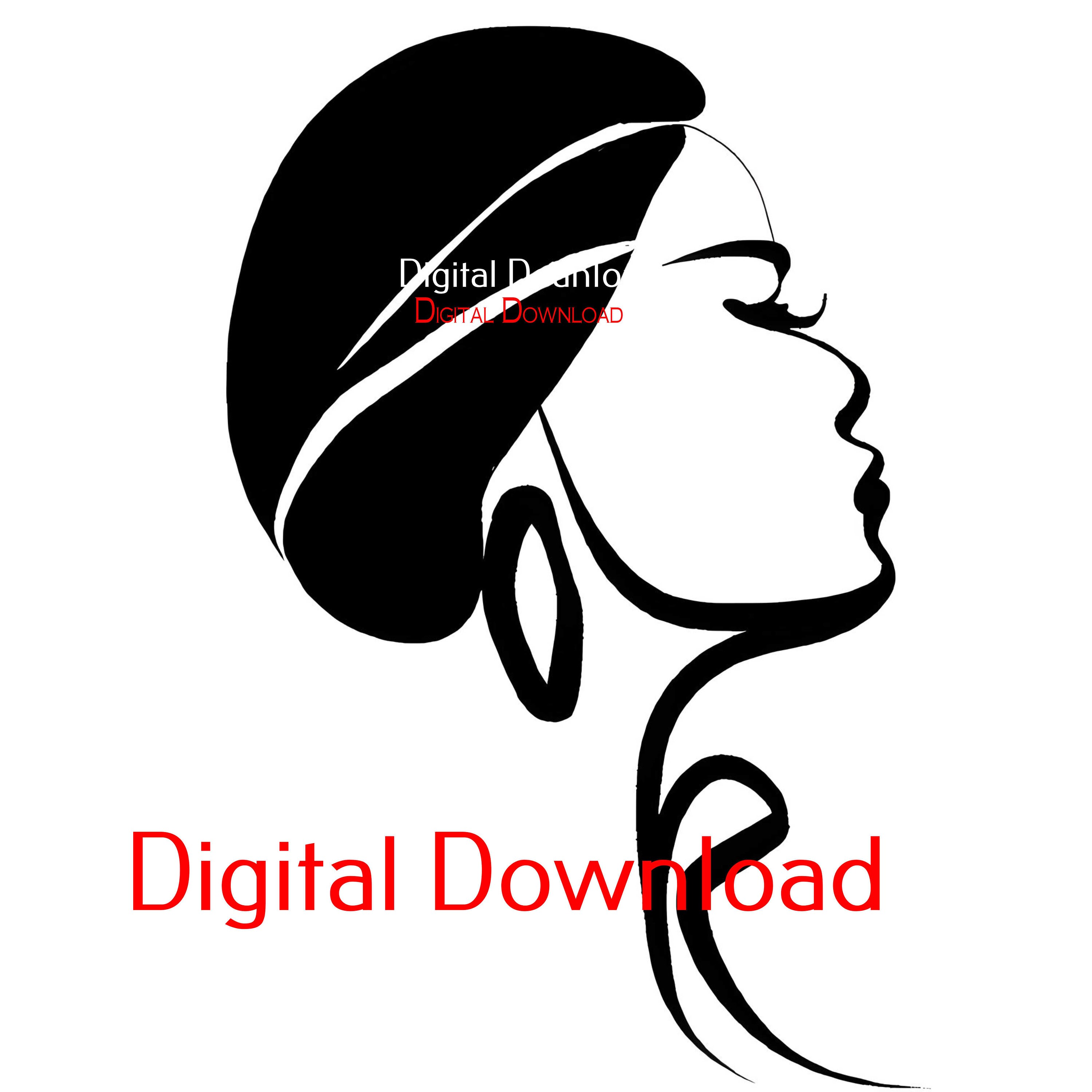 Silhouette Faces -high Quality Digital Download - Etsy