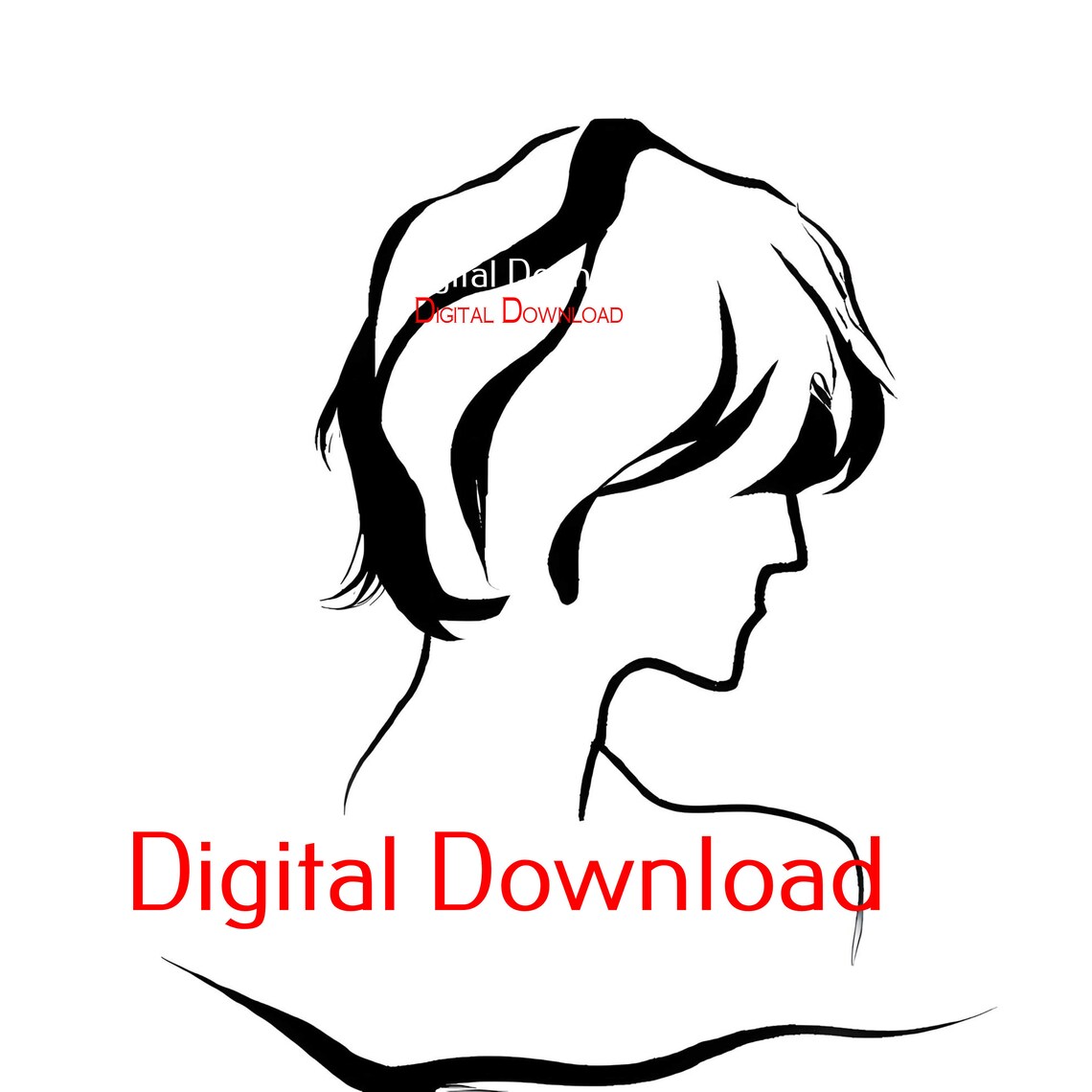 Silhouette Faces -high Quality Digital Download - Etsy