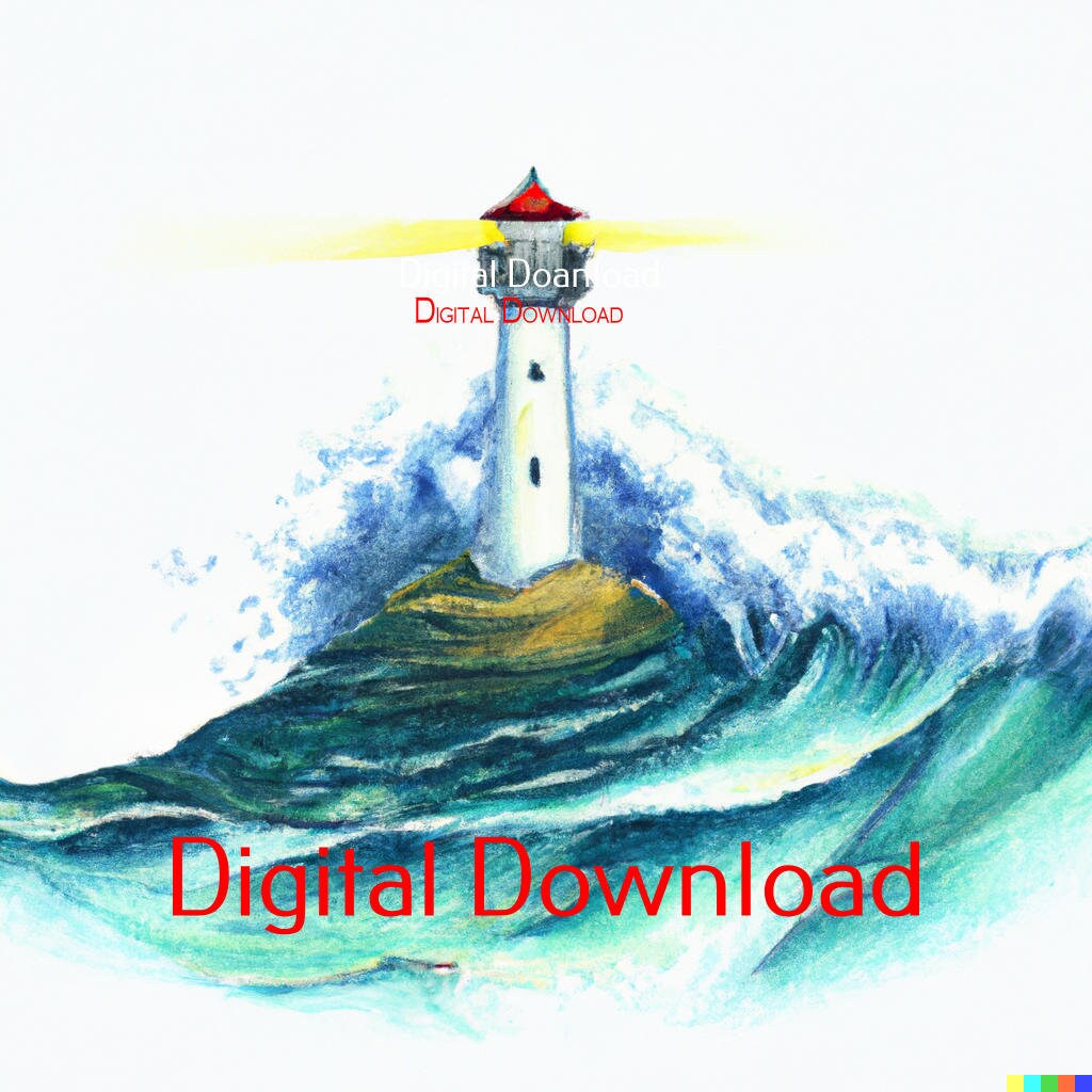 Watercolor Lighthouse Drawings - High Quality Digital Download - Etsy