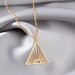 Egyptian Necklace Pyramid Necklace Necklace for Mom Unique - Etsy