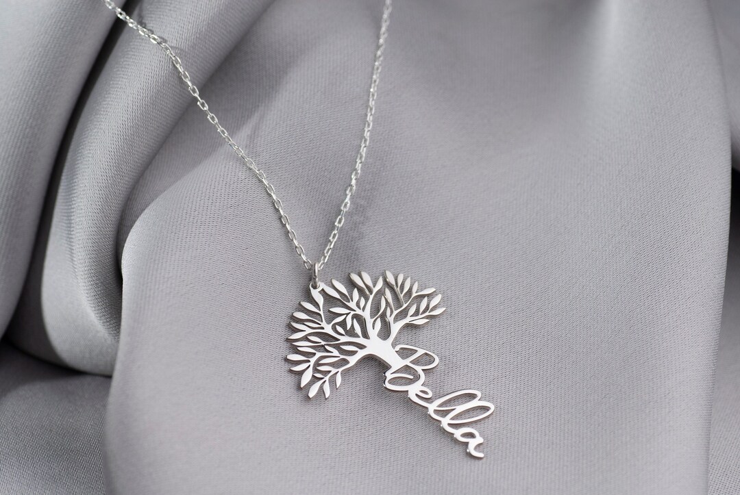 Life Tree Name Necklace, Custom Jewelry, Jewelry for Christmas Gifts ...