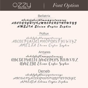 Flower Name Necklace, Custom Name Necklace, Minimalist Necklace, Gift ...