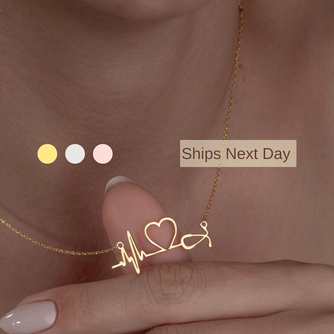 Doctor Necklace, Stethoscope Necklace, Dainty Jewelry, Minimalist ...
