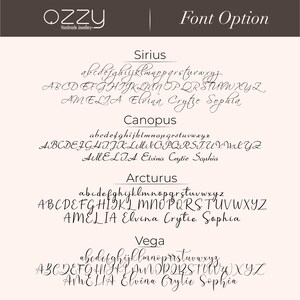 Flower Name Necklace, Custom Name Necklace, Minimalist Necklace, Gift ...