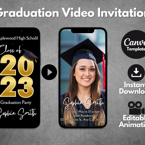 Mobile Graduation Invitation - Etsy