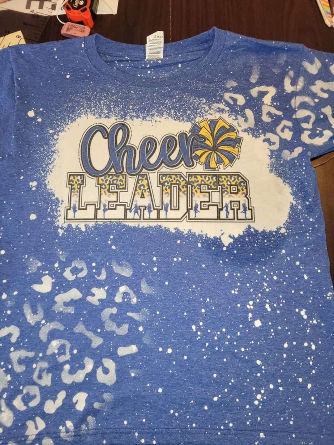 Cheerleader | Bleached Shirt | Cheer Shirt | Youth Bleached Shirt ...