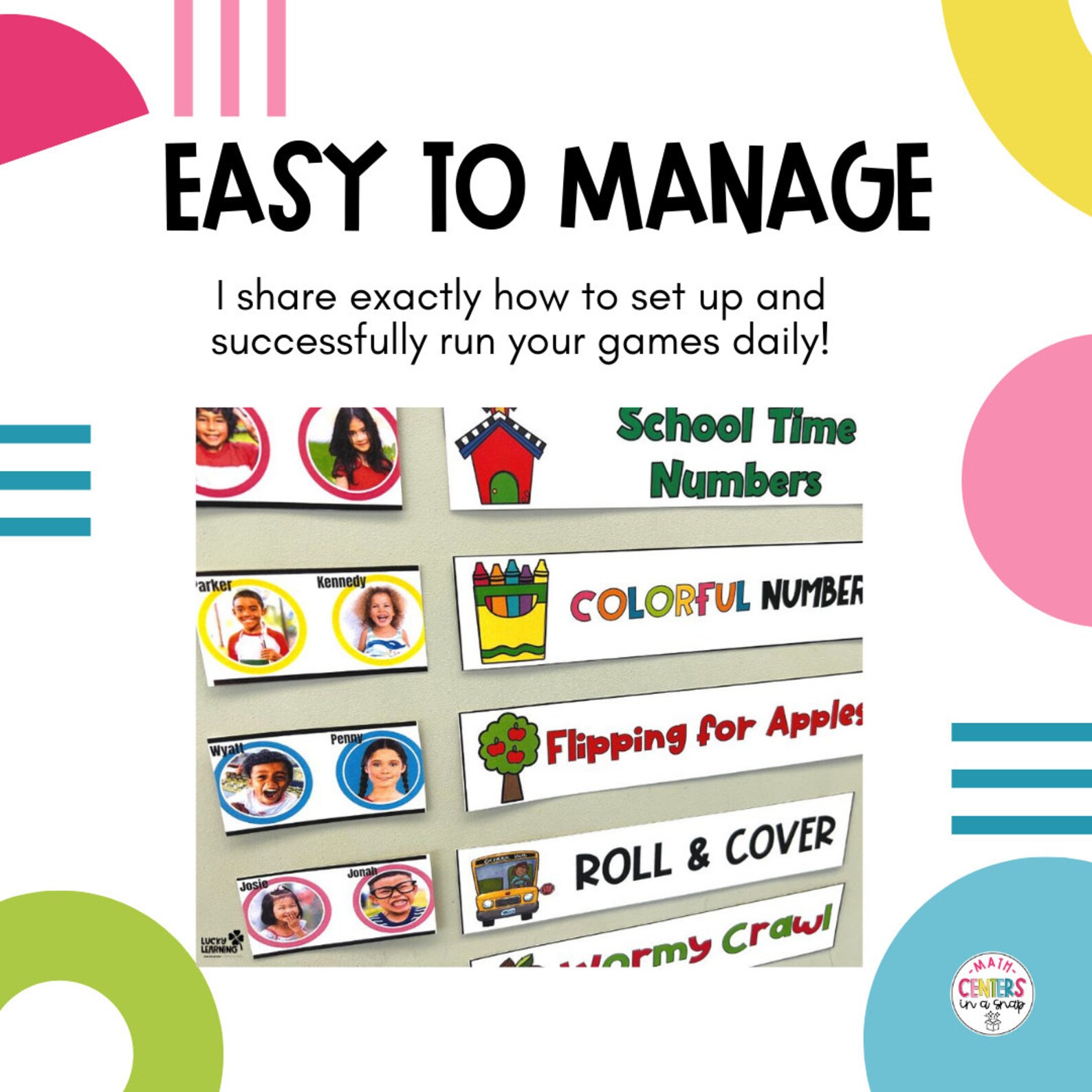 Kindergarten Math Centers | All Materials and Games Included | Centers ...